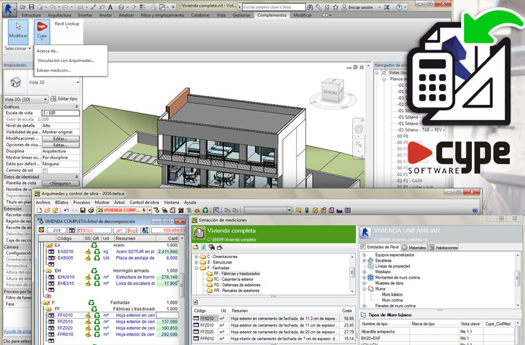 COAM - Presupuesto y medición de modelos de Revit con CYPE